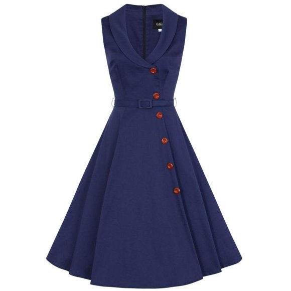 Collectif | Dresses | Collectif Retro 95s Sara Summer Midi Swing Dress ...